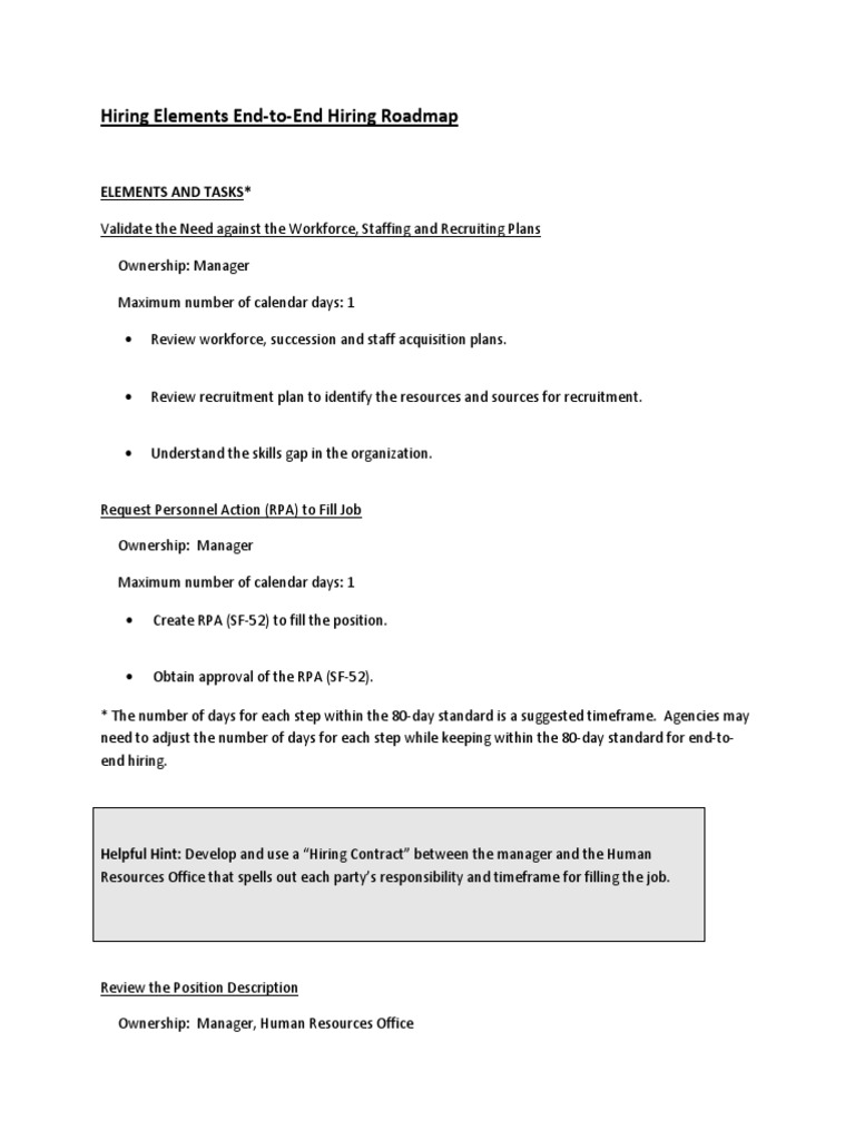 Hiring Elements | PDF | Recruitment | Human Resources