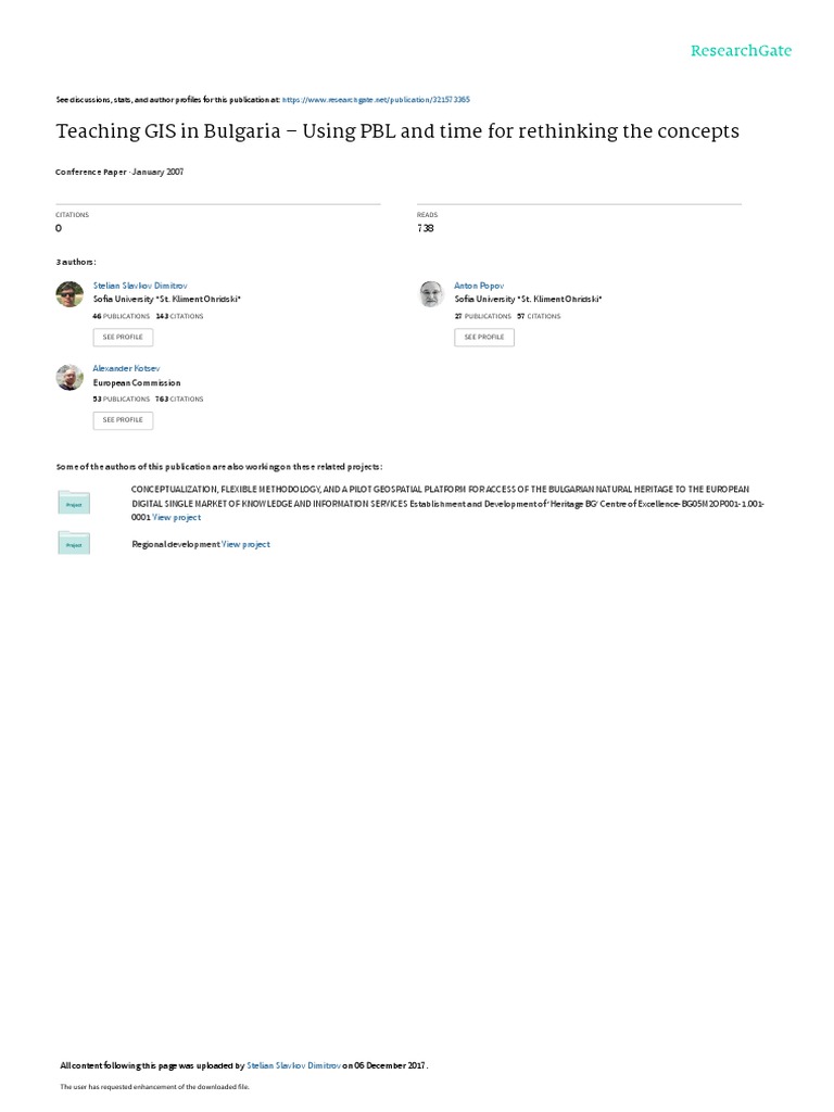 Donert K Ed. 2010 Using Geoinformation I | PDF | Geography | Geographic ...