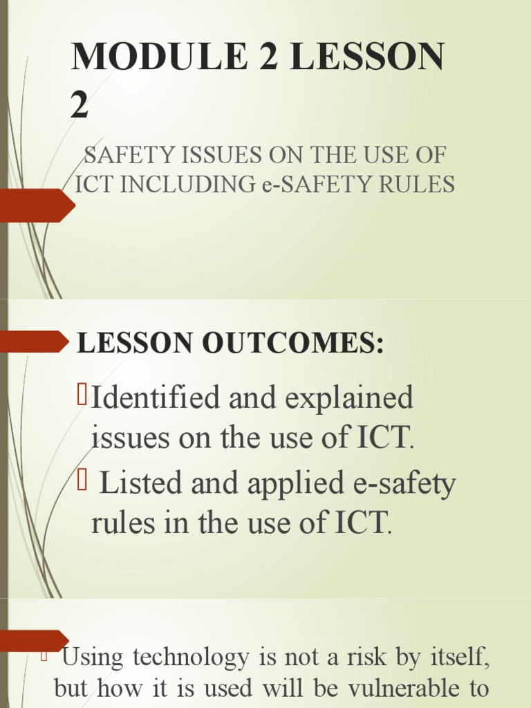 Safety Issues and E-Safety Rules for Using ICT: A Study of Policies and ...