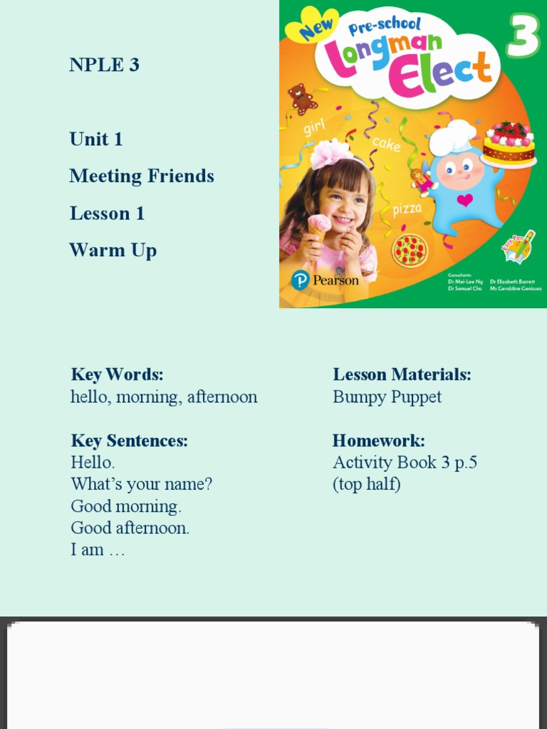 English Time - NPLE3 - U1L1 | PDF