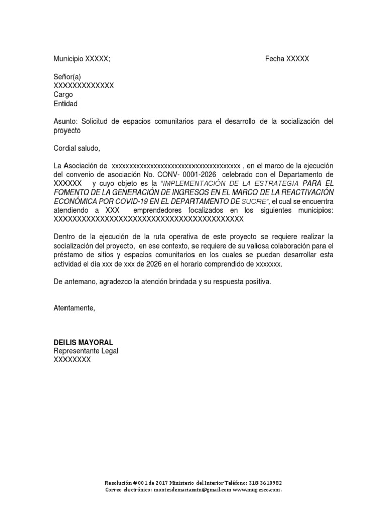 Solicitud de Espacios | PDF