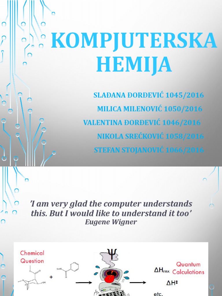 Kompjuterska Hemija | PDF