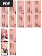 Tablas de Multiplicar Hello Kitty | PDF