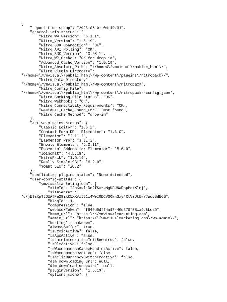Nitropack Diag File | PDF