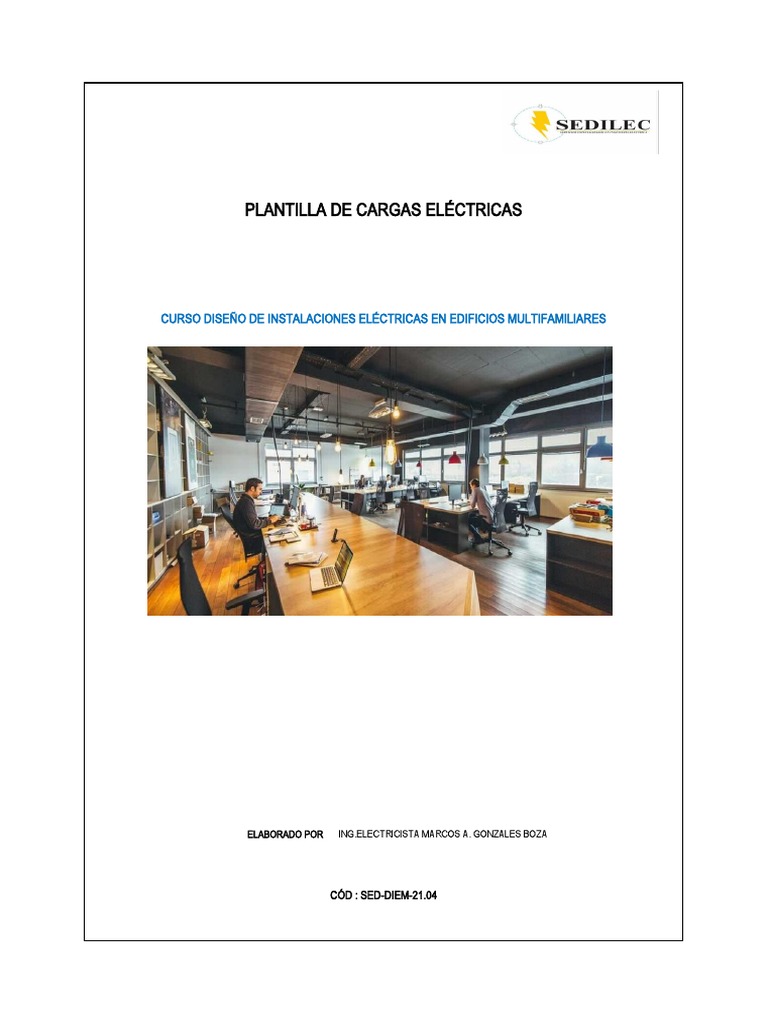 Cargas Eléctricas en Edificios | PDF | Implementos nacionales | Ingeniería mecánica