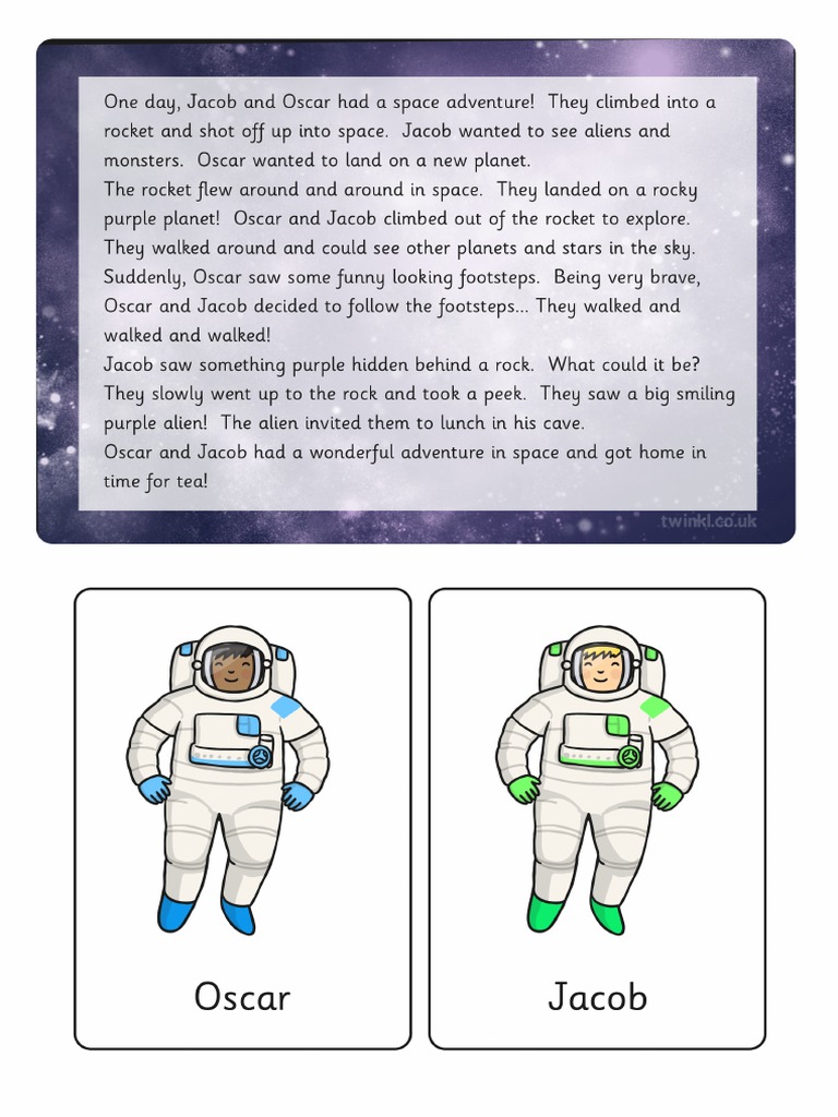 Space Themed Listening Story | PDF
