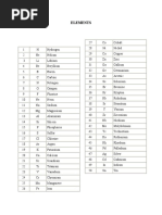 First 40 Elements Table | PDF