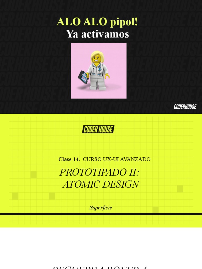 Curso Avanzado UX-UI: Atomic Design | PDF | Aplicación movil | Diseño