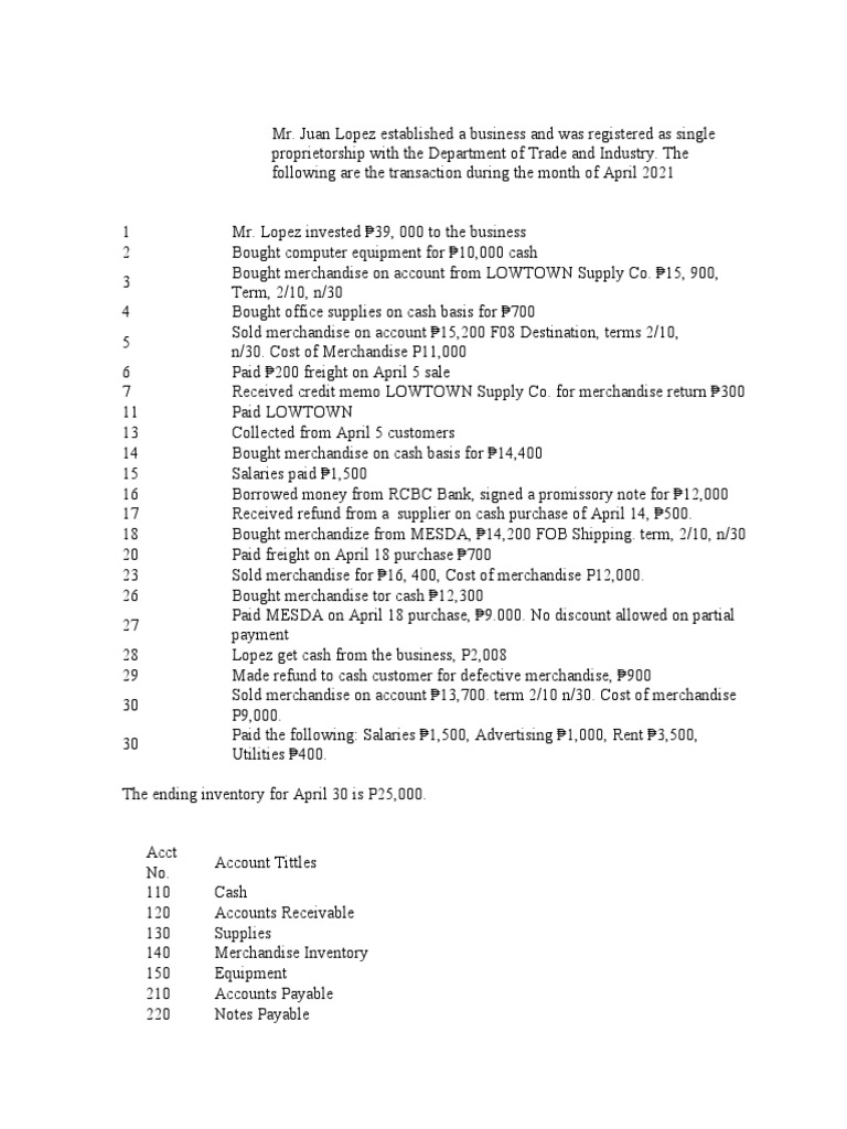 Periodic Practice Exam | PDF | Debits And Credits | Expense