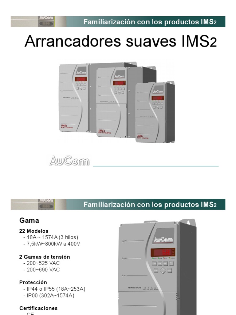 Arrancadores Suaves IMS2: Guía Completa | PDF | Relé | Arranque