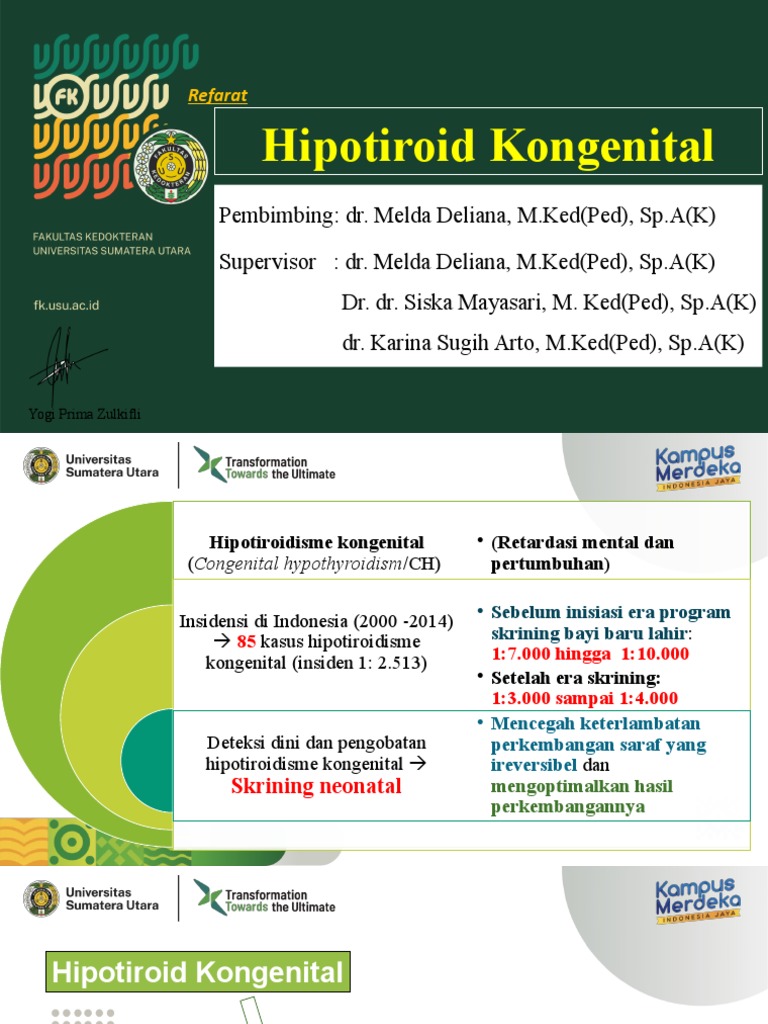 Hipotiroid Kongenital | PDF