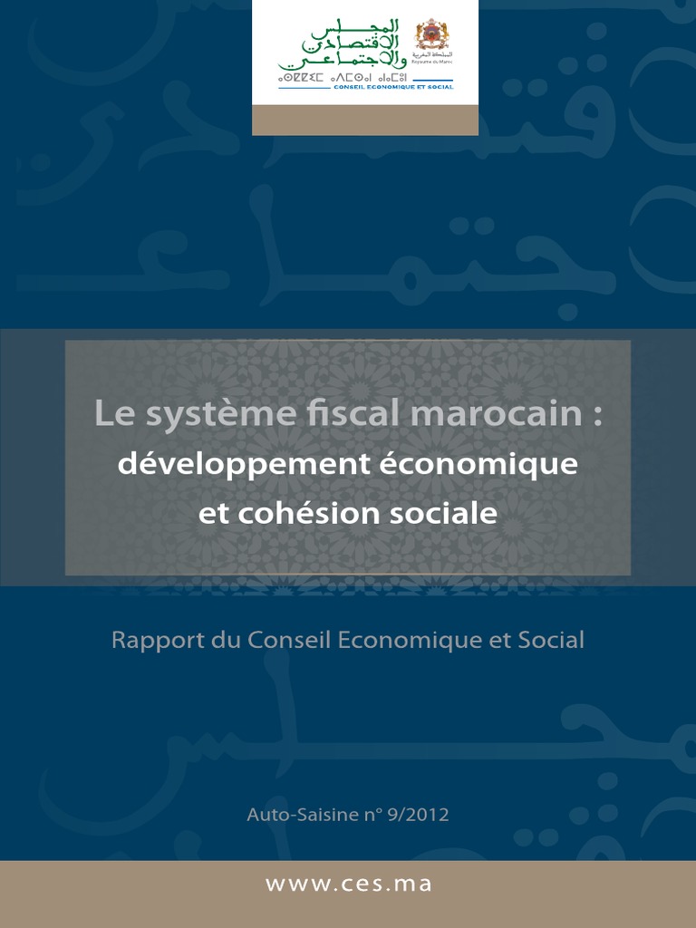 Fiscalité marocaine: enjeux et réformes | PDF | Impôts | Taxe sur la ...
