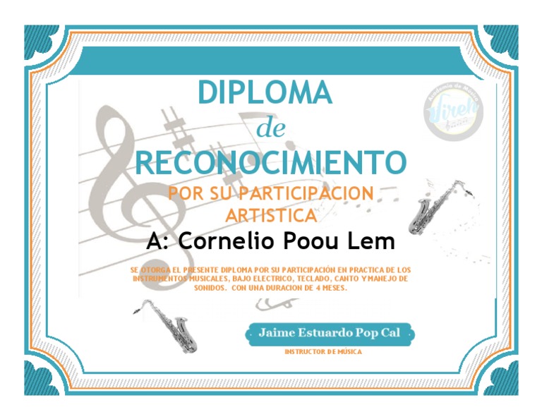 Modelos de Diplomas | PDF