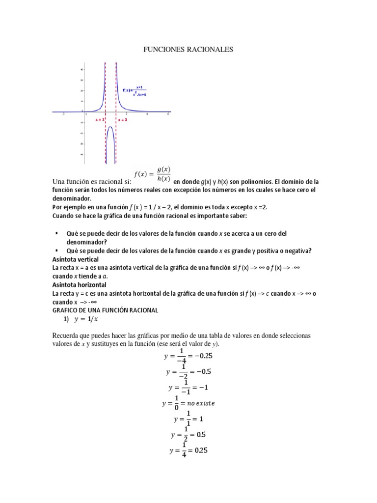 Función Racional | PDF