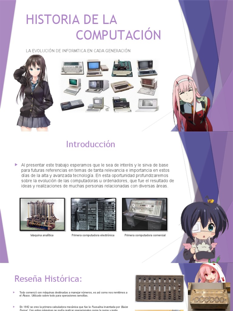 Historia de La Computacion | PDF | Computadoras personales | Microprocesador