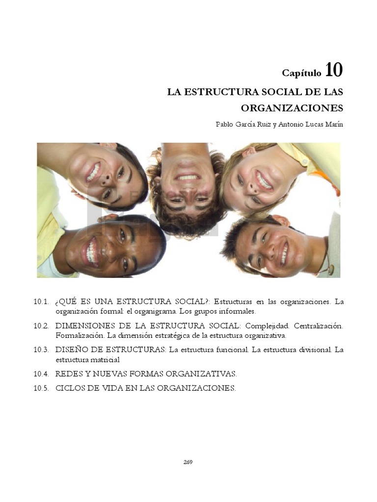 4.SOCIOLOG脥A DE LAS ORGANIZACIONES | PDF | Realidad | Estructura social