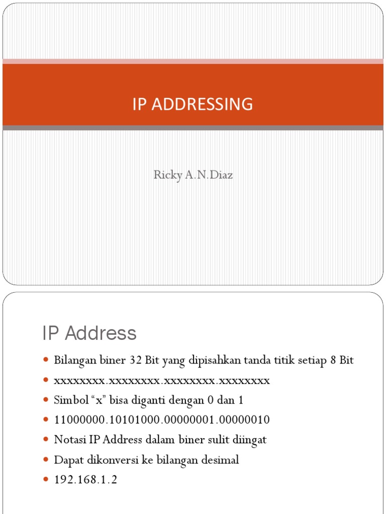 Ip Address | PDF | Komputer