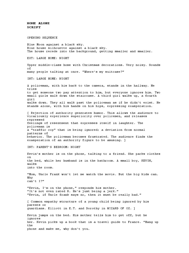 Home Alone Script | PDF | Santa Claus
