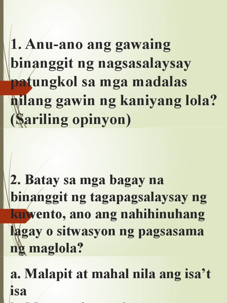 Dalawa Kami Ni Lola - Catch-Up-In-Reading | PDF