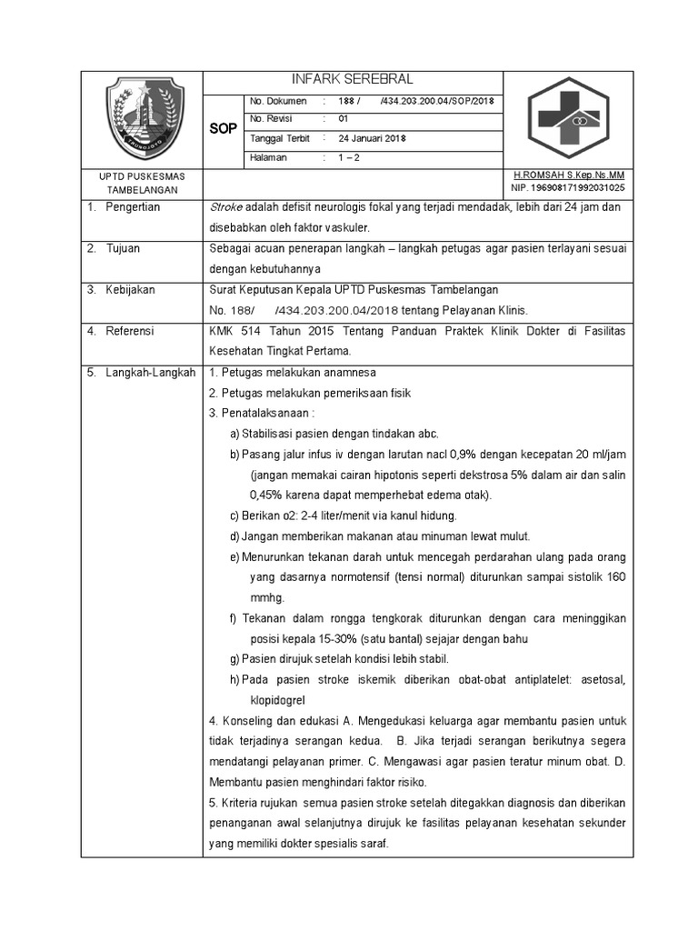 Infark Serebral | PDF | Sains & Matematika