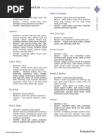 Blood Type A Positive Food List | PDF | Breads | Salad