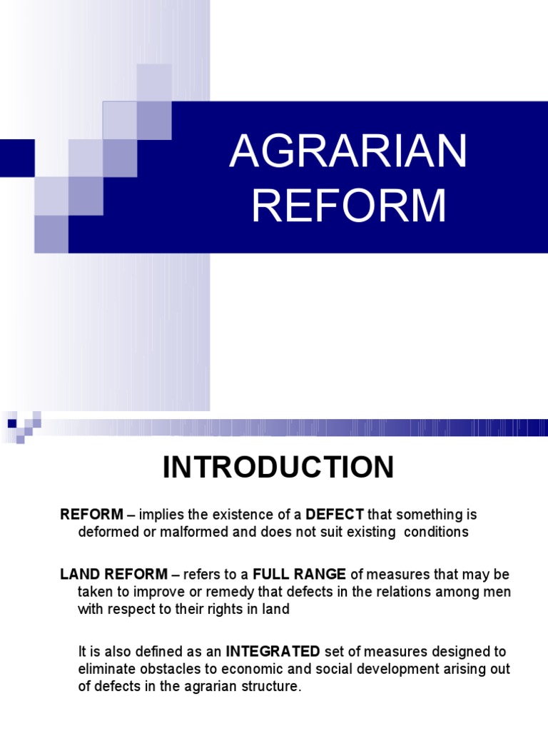 Agrarian Reform in the Philippines Explained | PDF | Agriculture ...