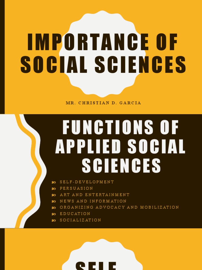 Functions of Applied Social Sciences | PDF | Socialization | Communication