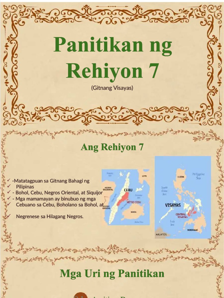 Panitikan NG Rehiyon 7 Compress | PDF