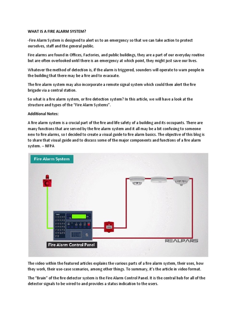 Fire Alarm System | PDF | Sensor | Smoke