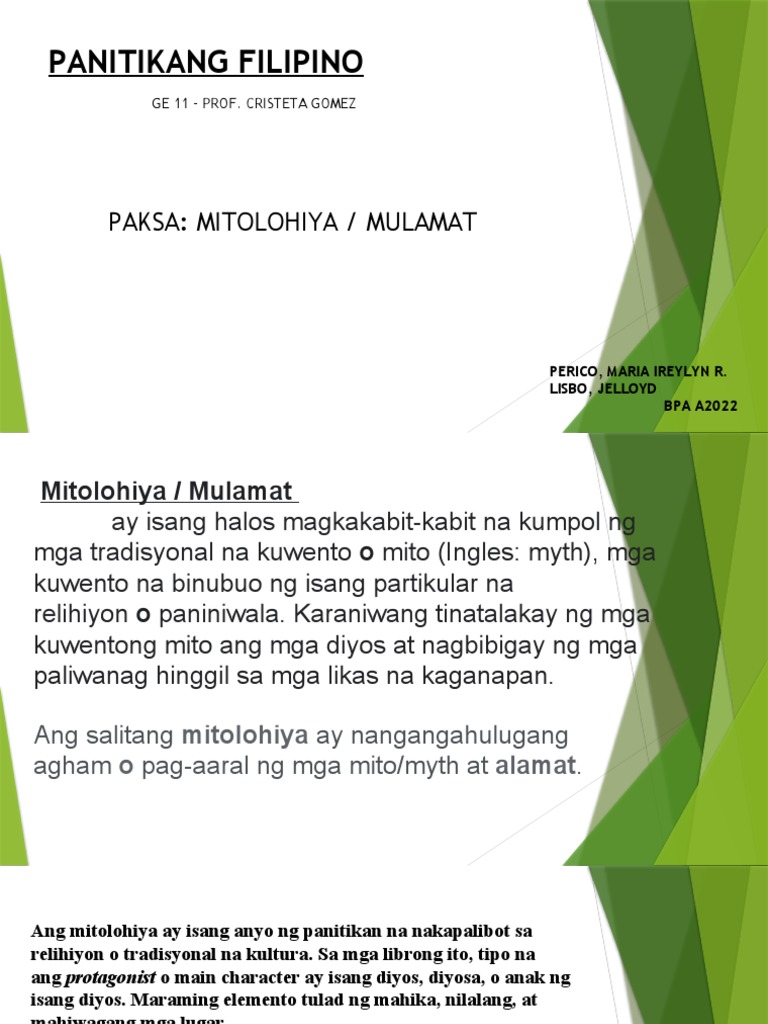 Panitikang Filipino | PDF
