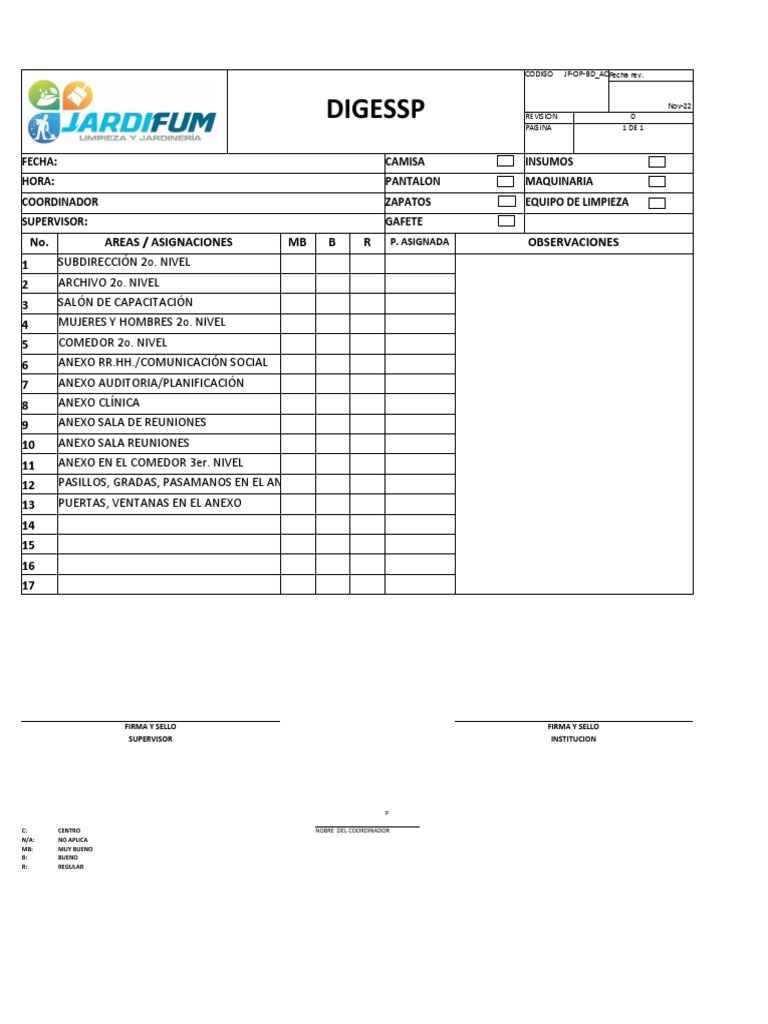 Formato de Supervision Nuevo | PDF | Especialidades Medicas | Cuidado ...