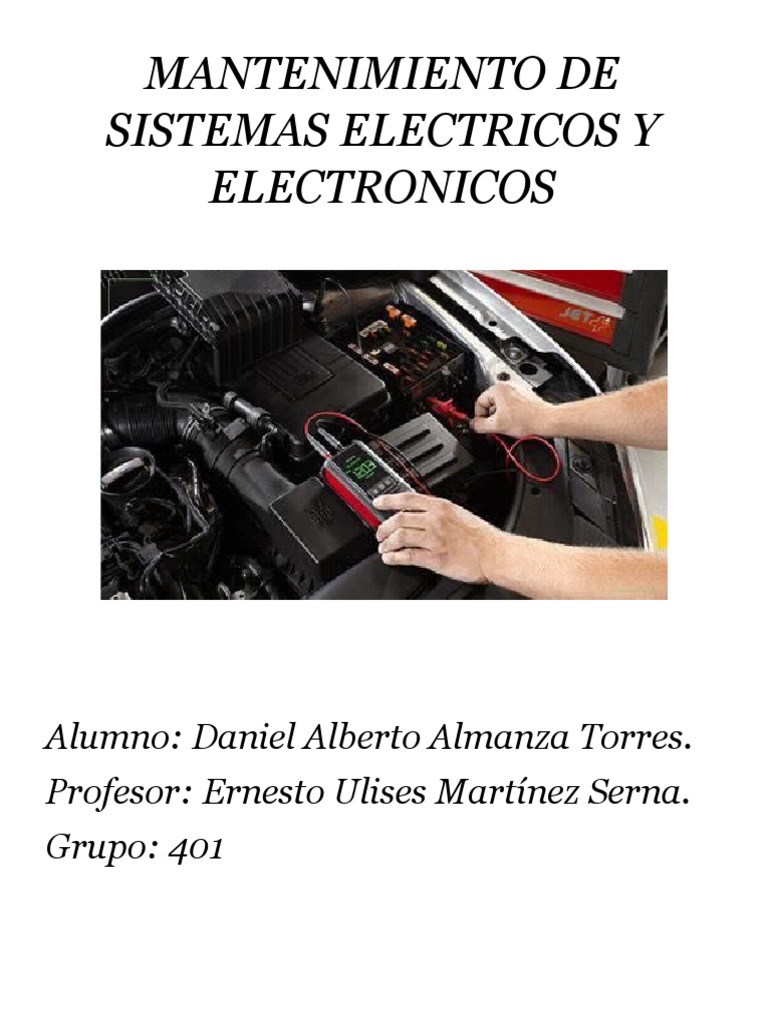 Mantenimiento de Sistemas Electricos y Electronicos | PDF