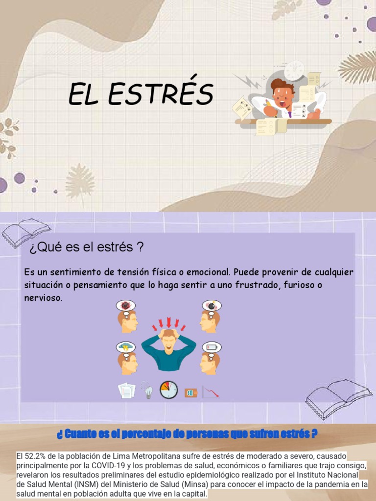 El Estres | PDF | Estrés (biología) | Salud mental