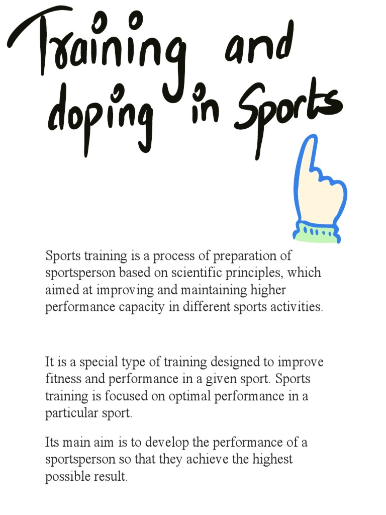 Training and Doping in Sports | PDF | Doping In Sport | Cholesterol
