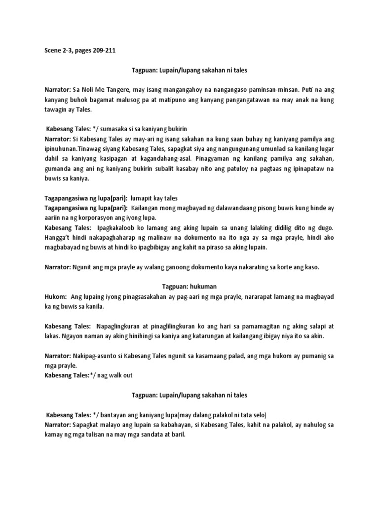 El Fili Script Kabanata 4 7 | PDF