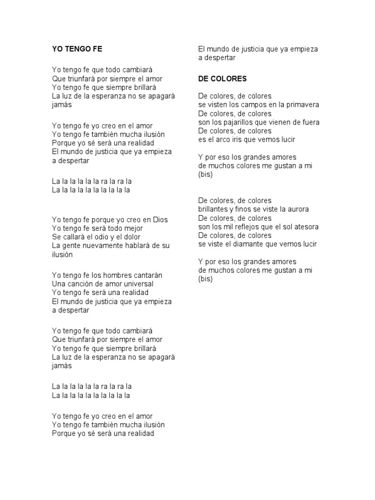 Yo Tengo Fe | PDF