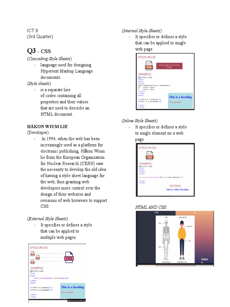Exploring Cascading Style Sheets (CSS): Syntax, Properties, and ...