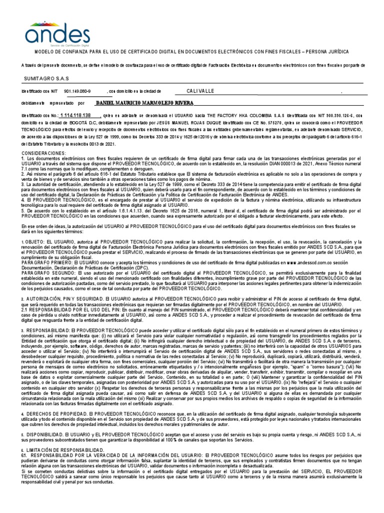 6.D11 Modelo de Confianza Persona Jurídica | PDF | Cibercrimen ...