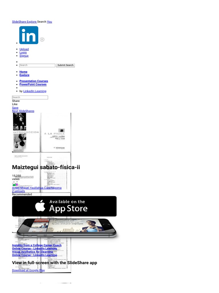 Maiztegui Sabato-Física-Ii013825 | PDF | Career & Growth