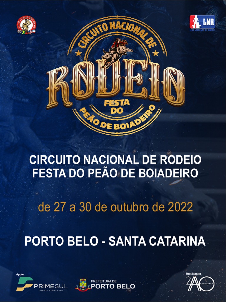 PROJETO Circuito Nacional de Rodeios - PORTO BELO SC | PDF | Rodeio ...