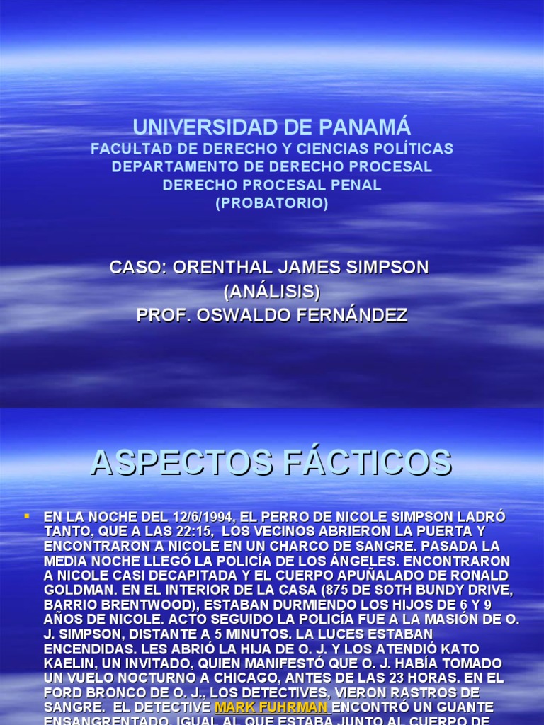 Caso O. J. Simpson | PDF | Crímenes | Crimen y violencia