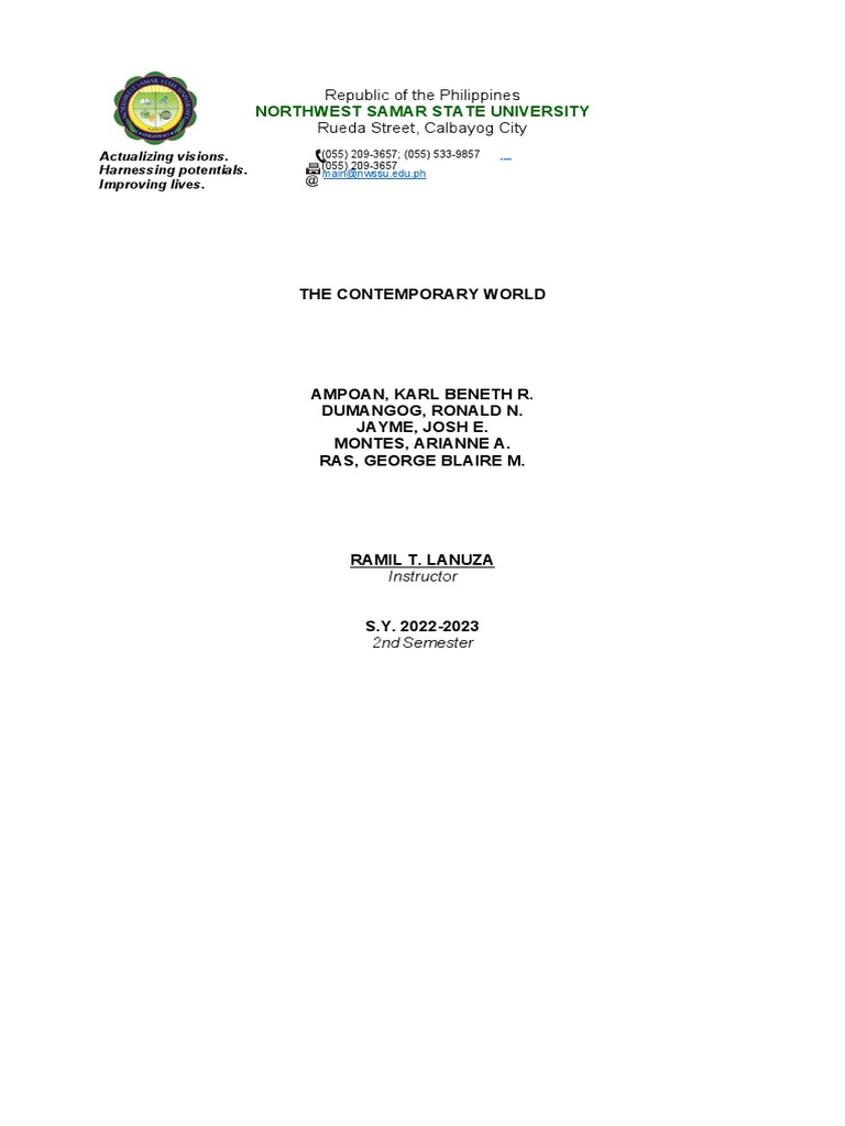 Tcw-Research Group-7 Final | PDF | World Trade Organization | United Nations