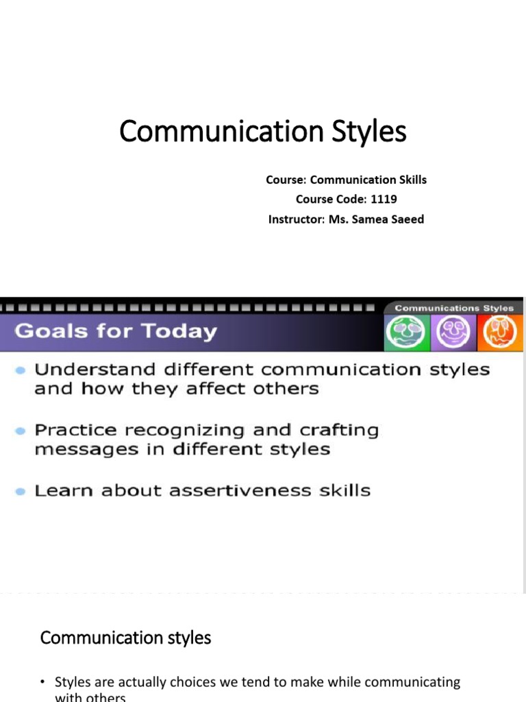 Understanding Eileen Russo's Communication Styles | PDF