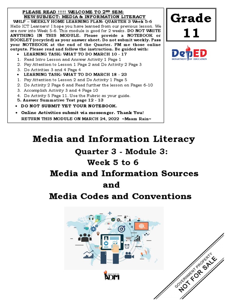 MIL - Module 4 - Lesson 1 and 2 | PDF | Mass Media | News