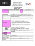 Lesson Plan Pe 6 | PDF | Physical Education | Rubric (Academic)