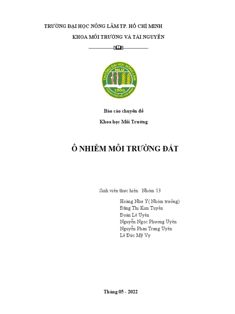 Nhom 13 - KHMT - O Nhiem Moi Truong Dat | PDF