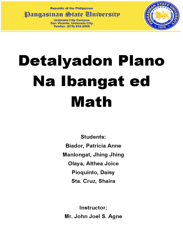 PANG DetailedLessonPlan | PDF