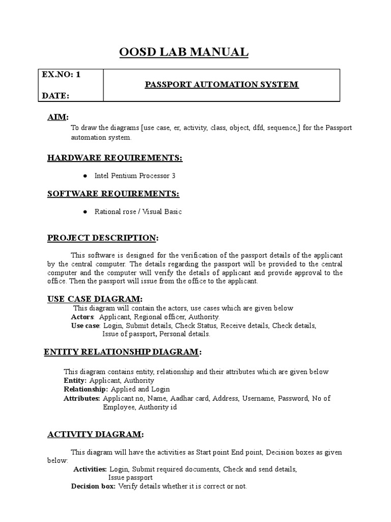OOSD Record | PDF | Use Case | User (Computing)