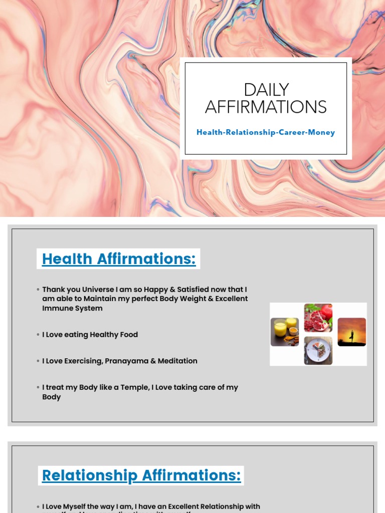 Daily Affirmations On HRCM | PDF