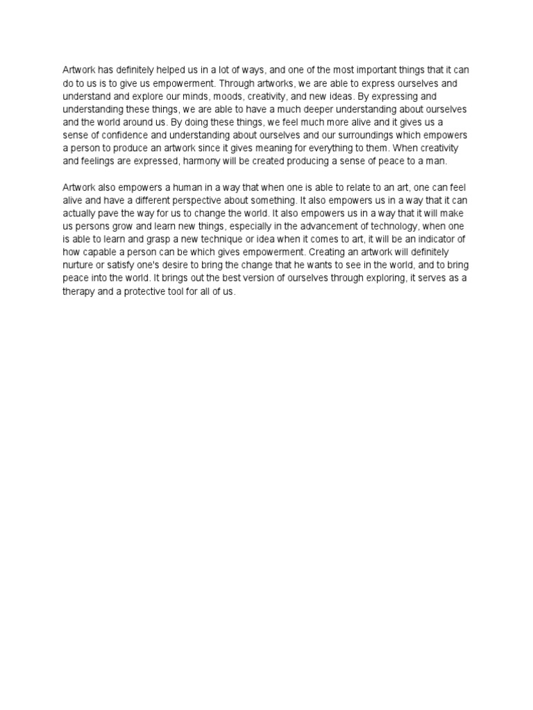 Essay Arts | PDF